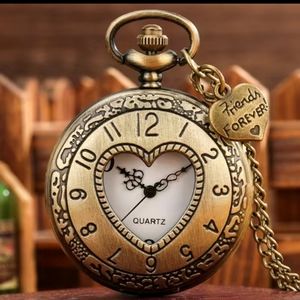 Accessories | New Sisters Heart Pocket Watch Battery Included | Poshmark